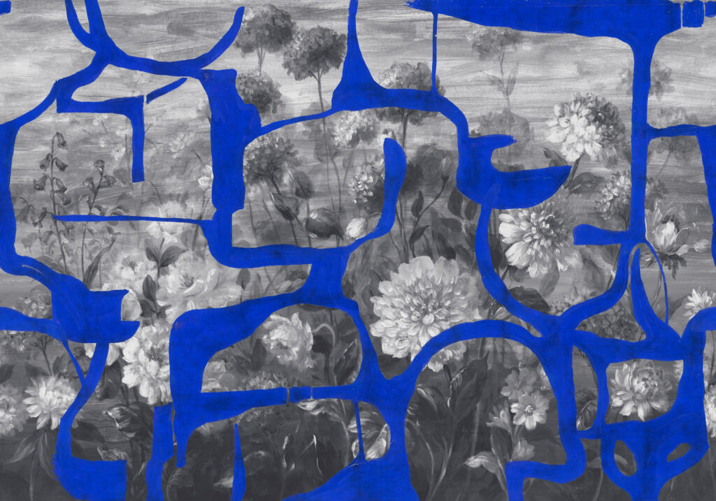 Prehistoric Flowers Blue – Tres Tintas